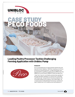 Peco Foods Sees Increased Productivity with Switch to Unibloc Pump